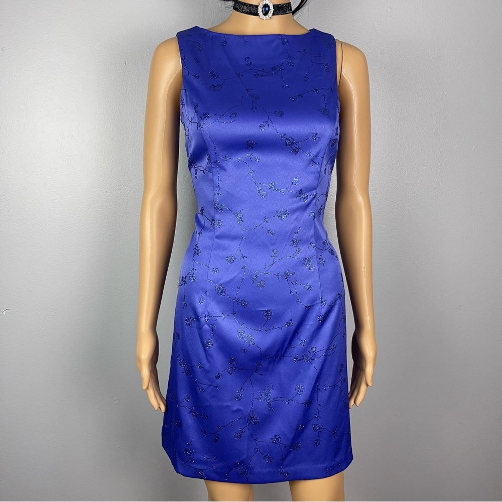 Y2k Blue Rose Dress - Gem